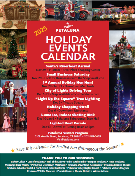 2025 Petaluma Holiday Event Calendar | Visit Petaluma, CA